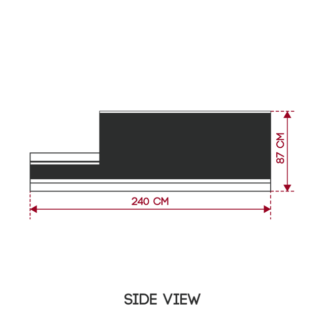 เคาน์เตอร์แคชเชียร์งานห้าง/ซุปเปอร์มาร์เก็ต รุ่น CC-027 TOOB