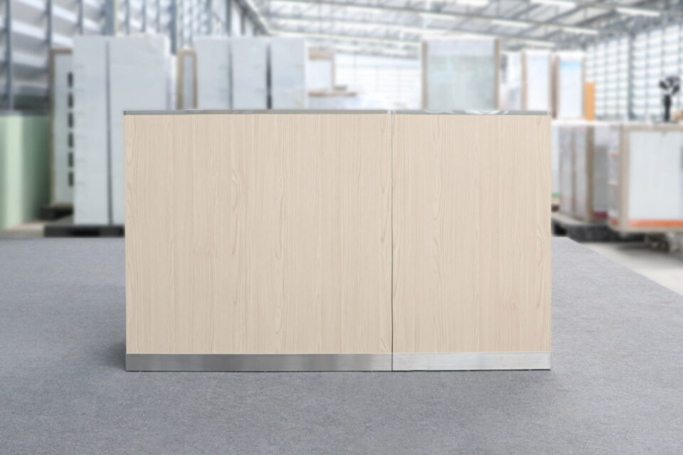 เคาน์เตอร์แคชเชียร์ตัวแอล ลายไม้ รุ่น CC-056 | TOOB