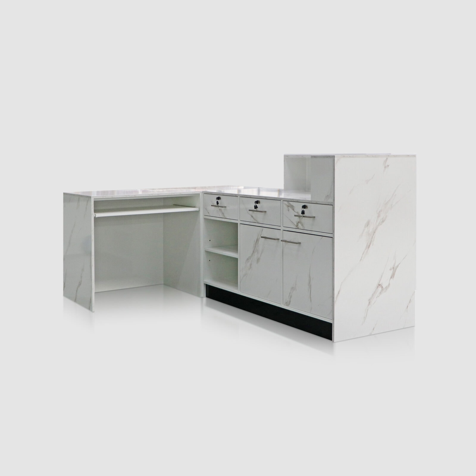 เคาน์เตอร์คลินิก เคาน์เตอร์ต้อนรับคลินิก ลายหินอ่อน รุ่น CR-032 | TOOB